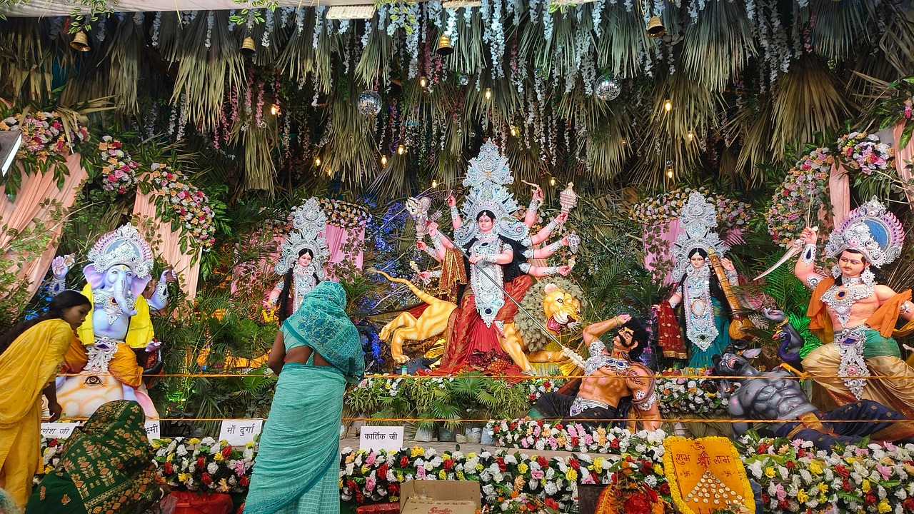 Gurga Puja Festival Devotos - Foto gratuita no Pixabay