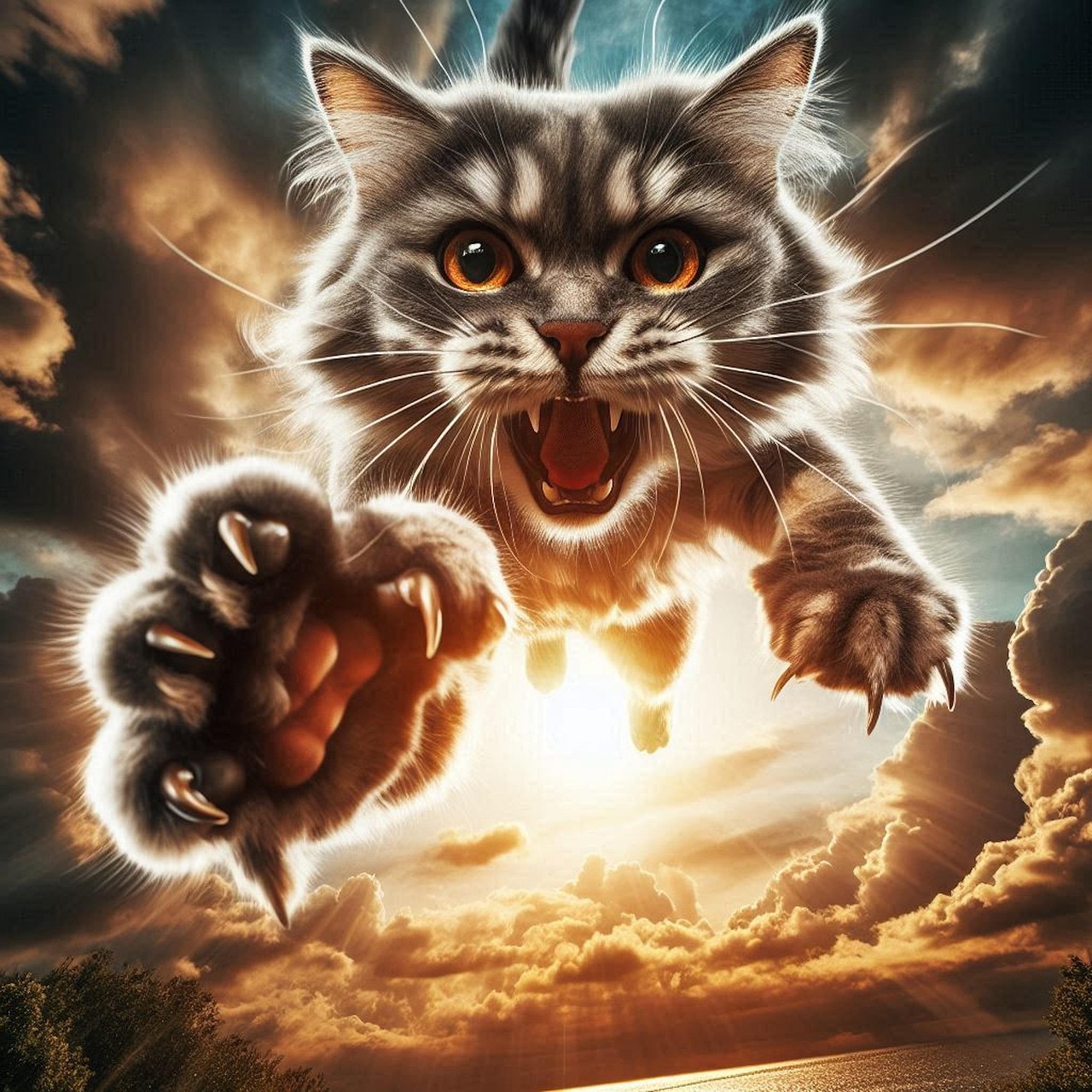 Download Cat, Pissed Off, Fierce. Royalty-Free Stock Illustration Image ...