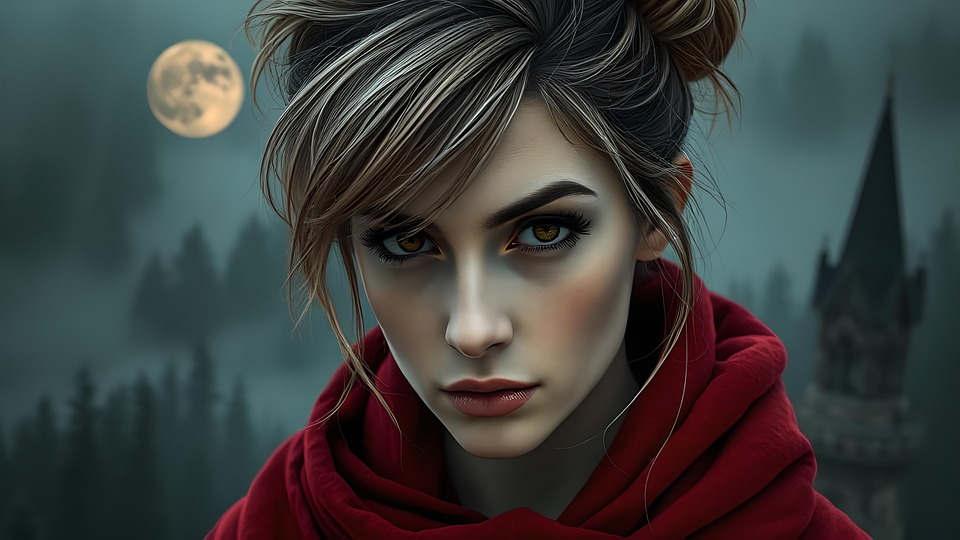 Download Red Riding Hood, Vampire, Fantasy. Royalty-Free Stock ...