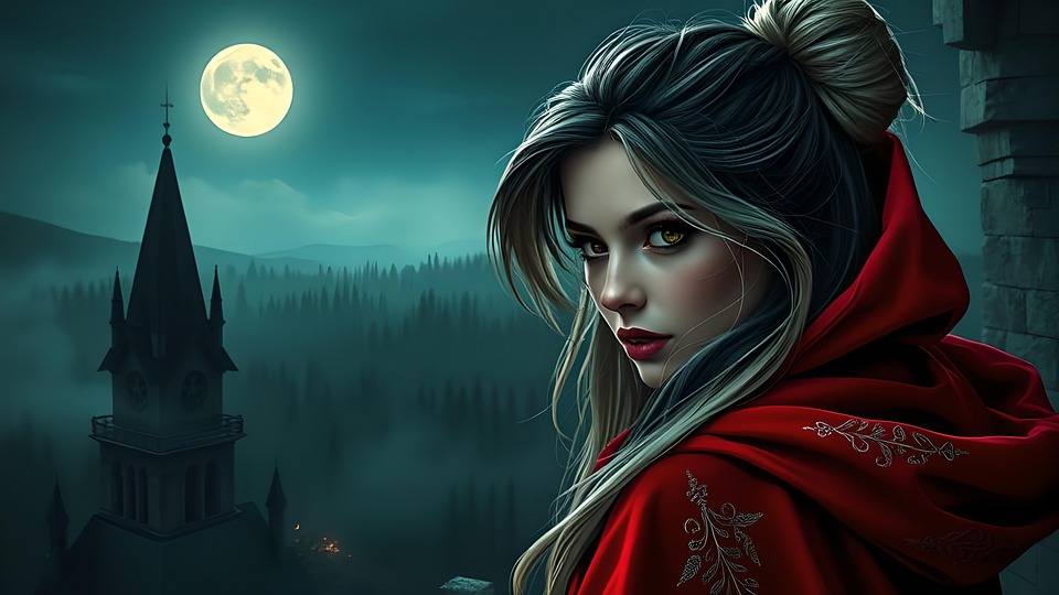 Download Red Riding Hood, Vampire, Fantasy. Royalty-Free Stock ...