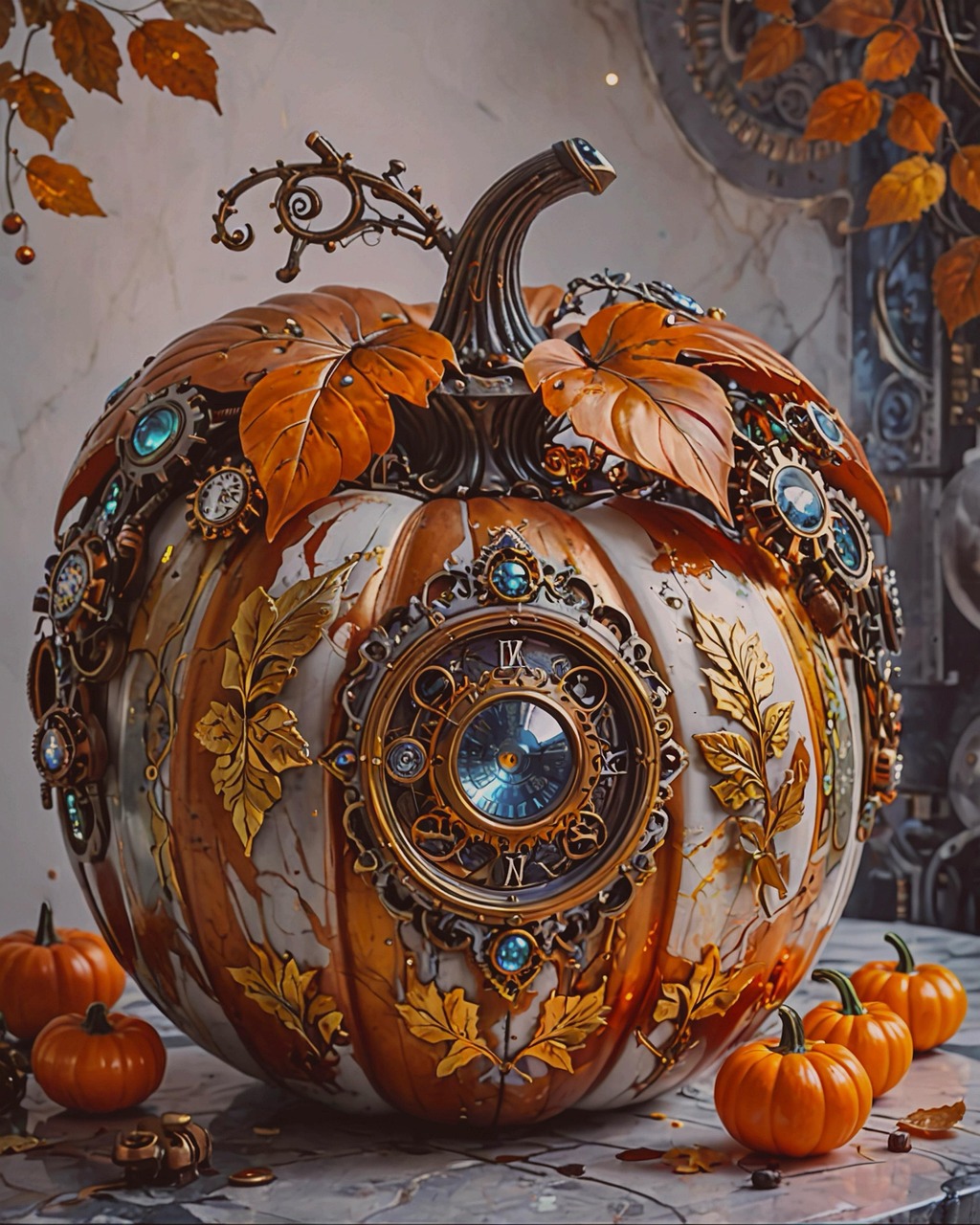 Download Pumpkin, Steampunk, Halloween. Royalty-Free Stock Illustration ...