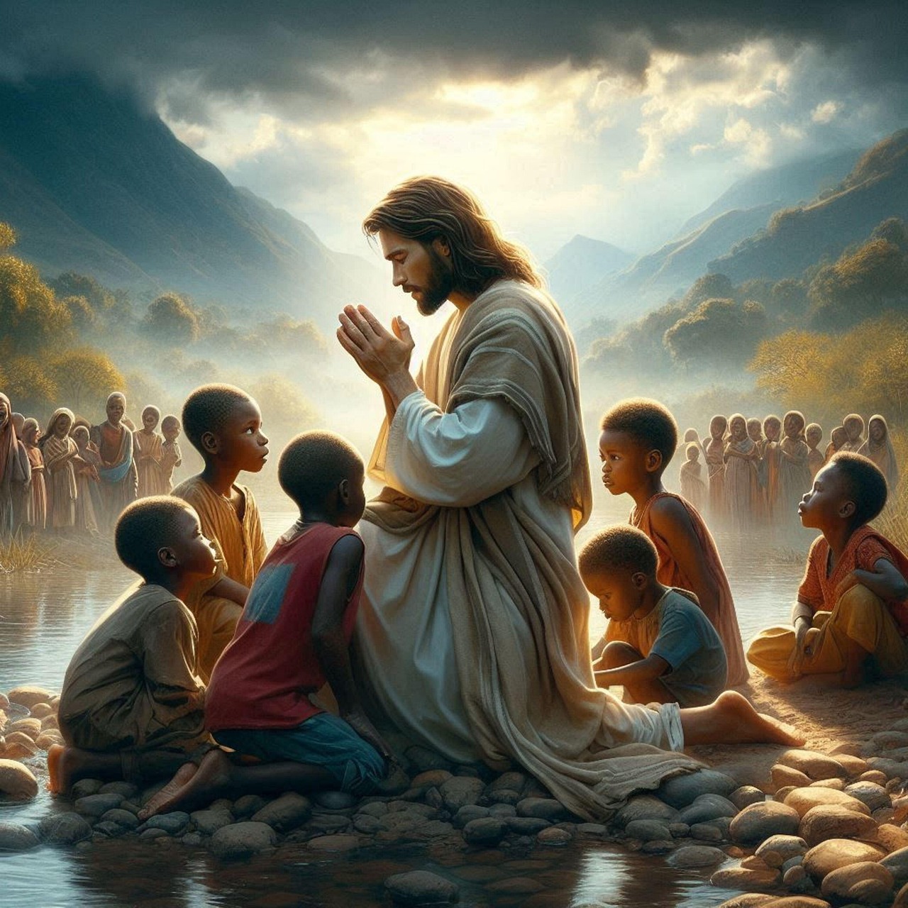 Download Ai Generated, Pray, Religion. Royalty-Free Stock Illustration ...