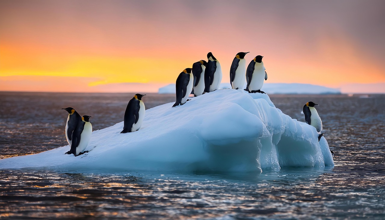 Download Penguin, Antarctica, Iceberg. Royalty-Free Stock Illustration ...