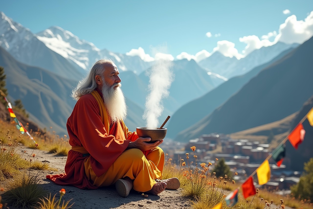 Download Ai Generated, Monk, Meditation. Royalty-Free Stock ...