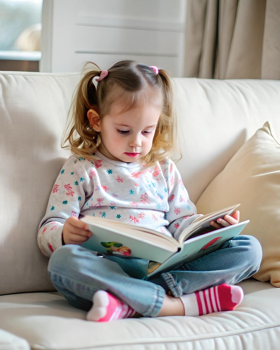 Download Girl, Childhood, Reading. Royalty-Free Stock Illustration ...