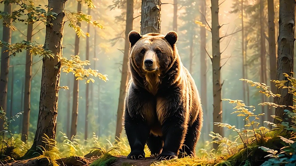 Download Brown, Bear, Forest. Royalty-Free Stock Illustration Image ...