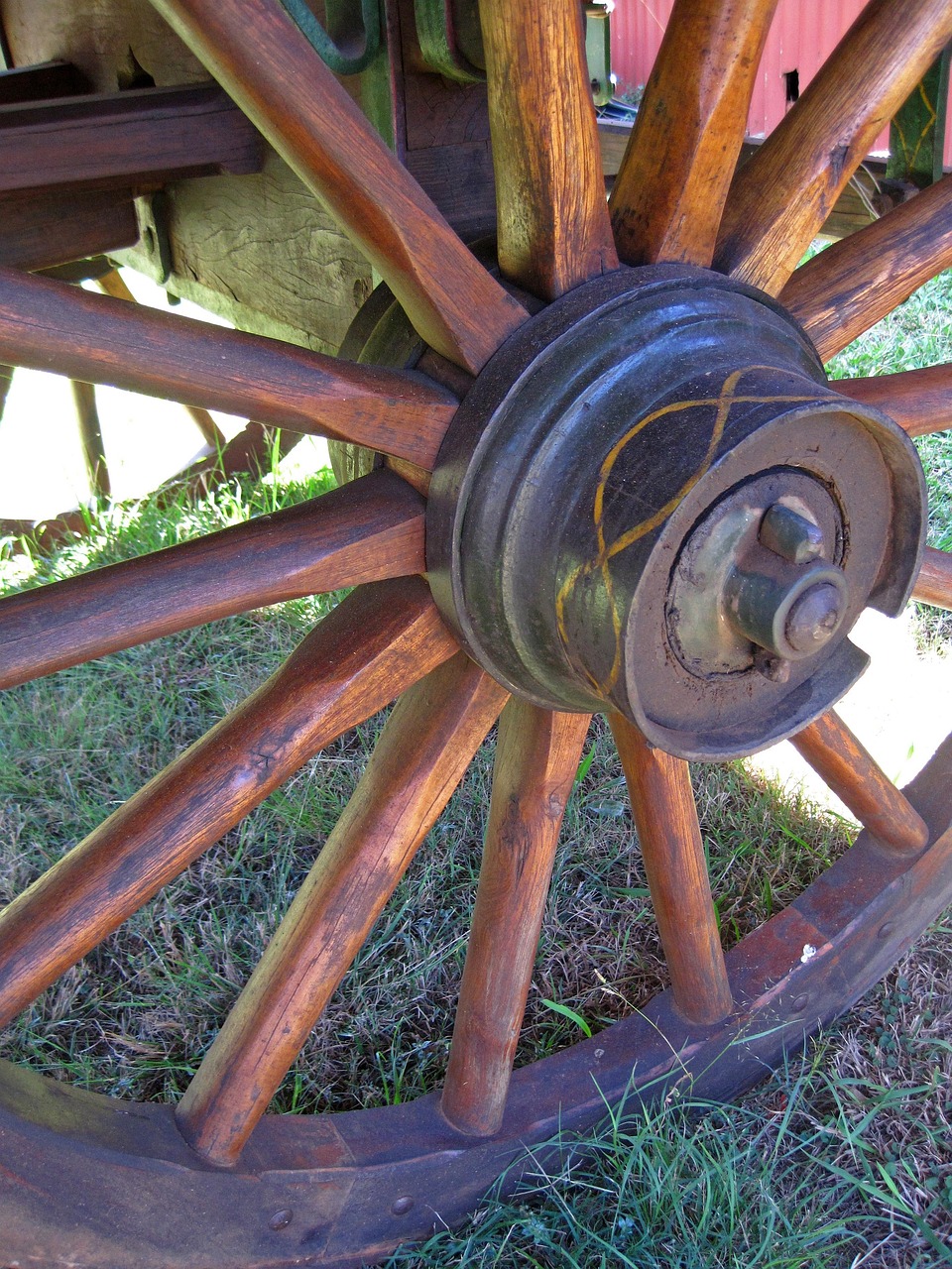 Old Wagon Wheel Wooden Restored - Free photo on Pixabay