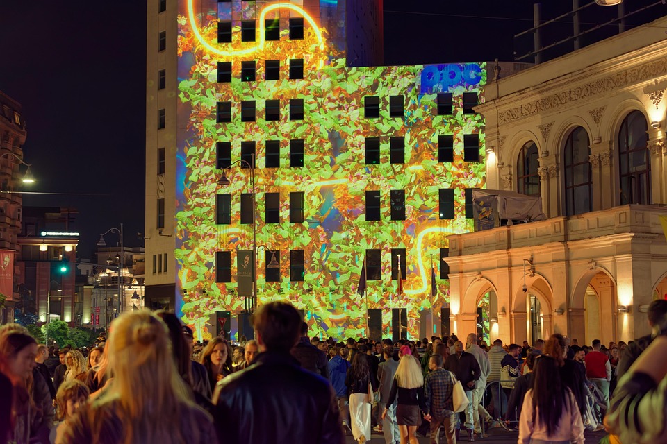 Light Show City Crowd - Free photo on Pixabay