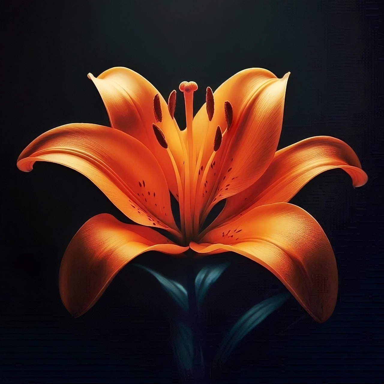 Download Nature, Lily, Orange Lily. Royalty-Free Stock Illustration ...