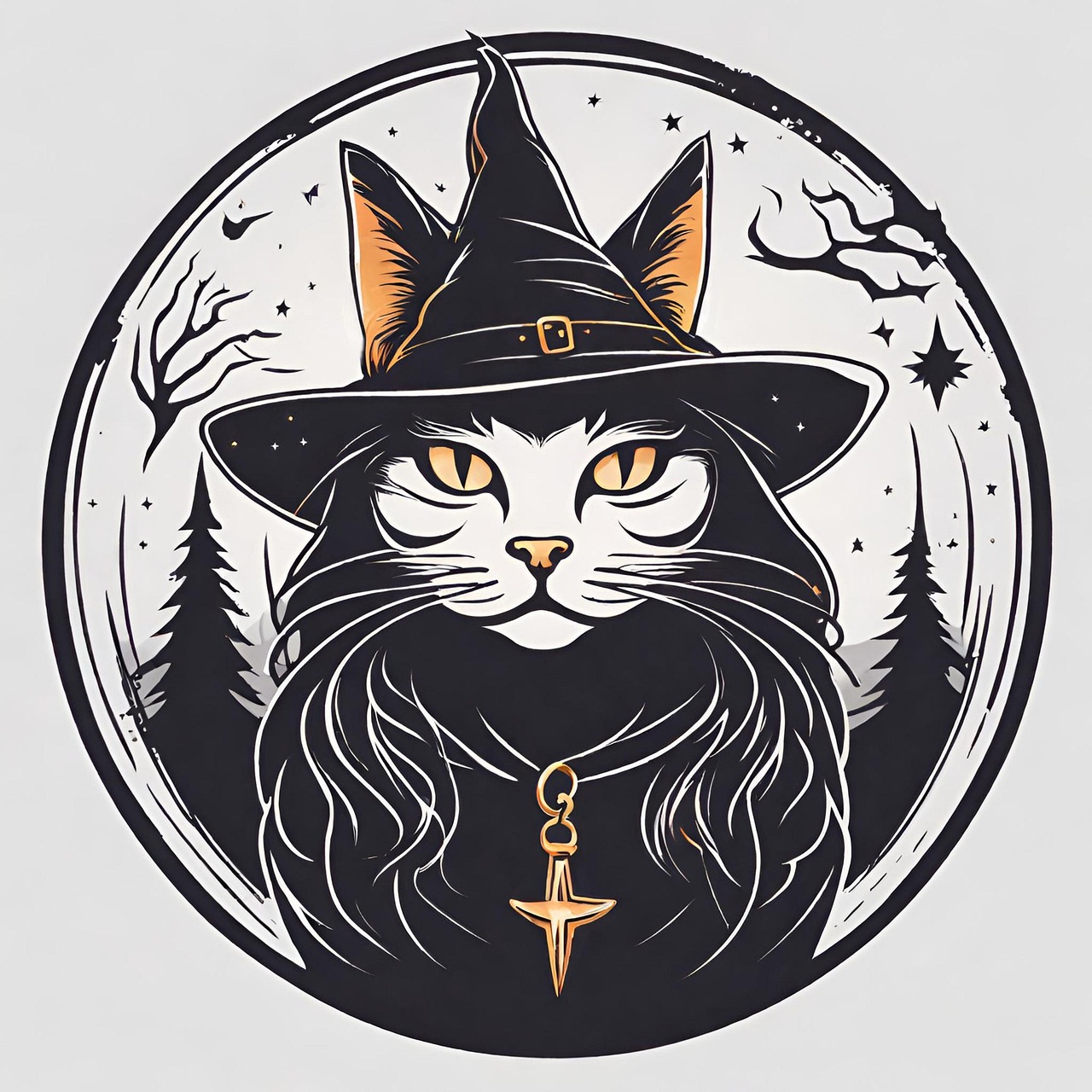 Download Cat, Gothic, Halloween. Royalty-Free Stock Illustration Image ...