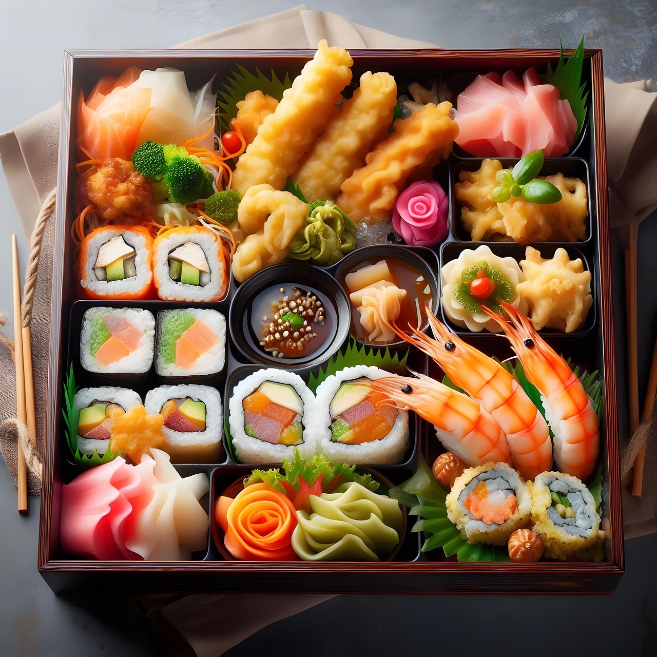 Download Ai Generated, Food, Lunch Box. Royalty-Free Stock Illustration ...