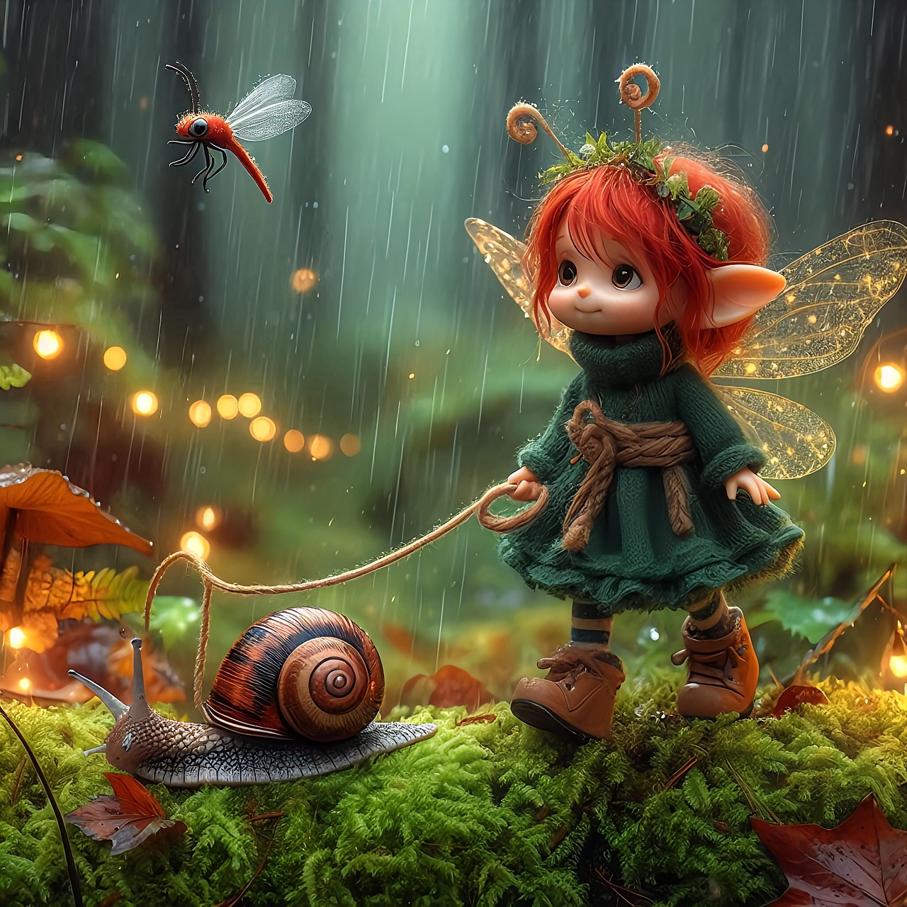 Download Fairy, Leprechaun, Little Girl. Royalty-Free Stock ...