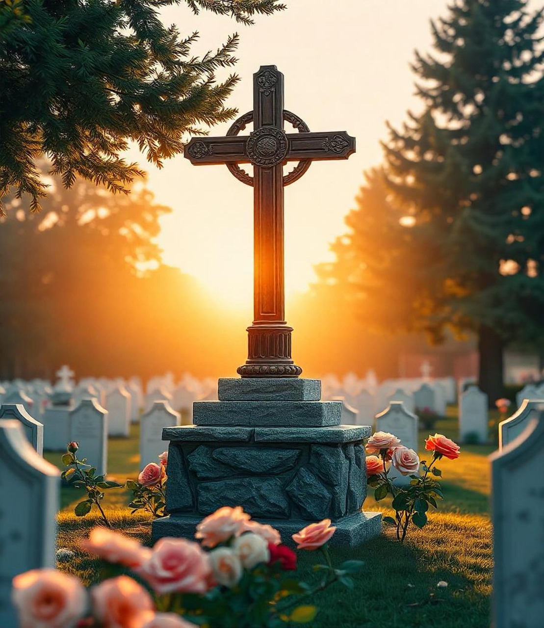 Download Ai Generated, Cemetery, Graveyard. Royalty-Free Stock ...
