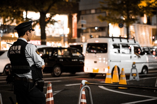 Police Officer Osaka Night Patrol - Free photo on Pixabay