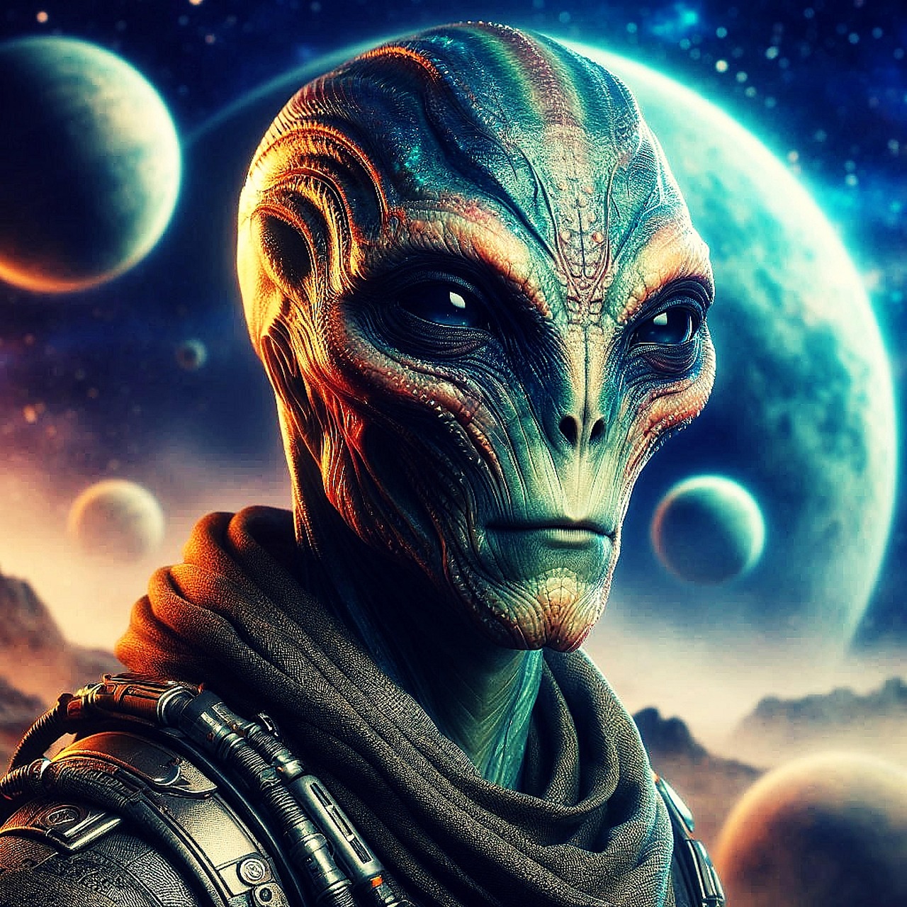 Download Ai Generated, Alien, Face. Royalty-Free Stock Illustration ...