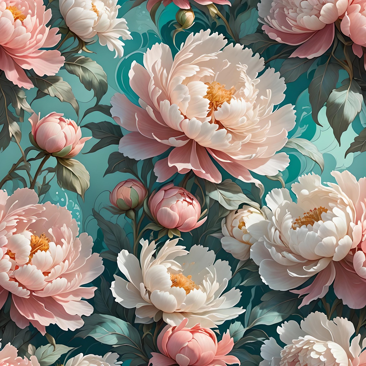 Download Ai Generated, Peonies, Peony. Royalty-Free Stock Illustration ...