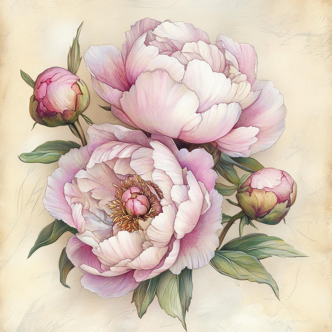 Download Ai Generated, Peony, Flowers. Royalty-Free Stock Illustration ...