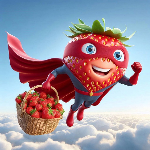 Download Strawberry, Hero, Superhero. Royalty-Free Stock Illustration ...