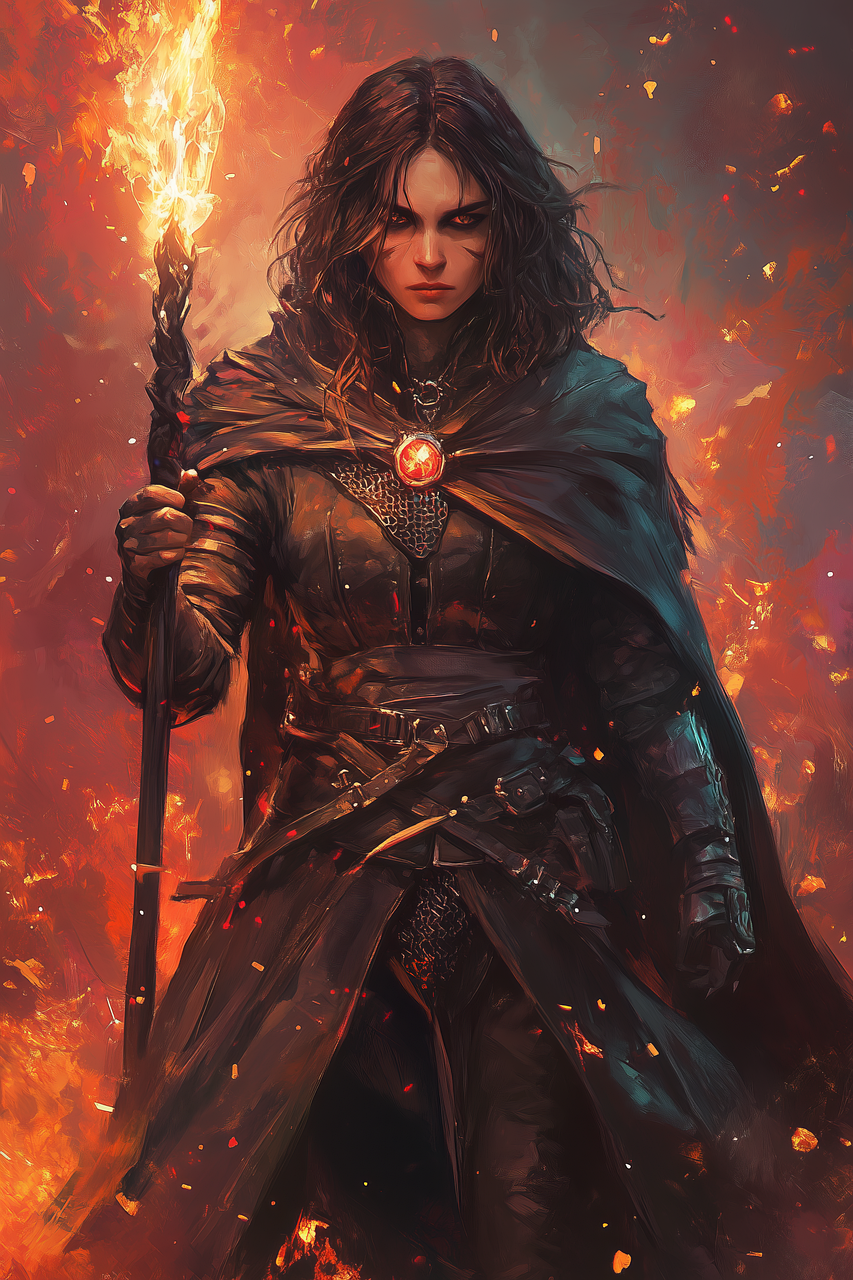 Download Woman, Warrior, Magic. Royalty-Free Stock Illustration Image ...
