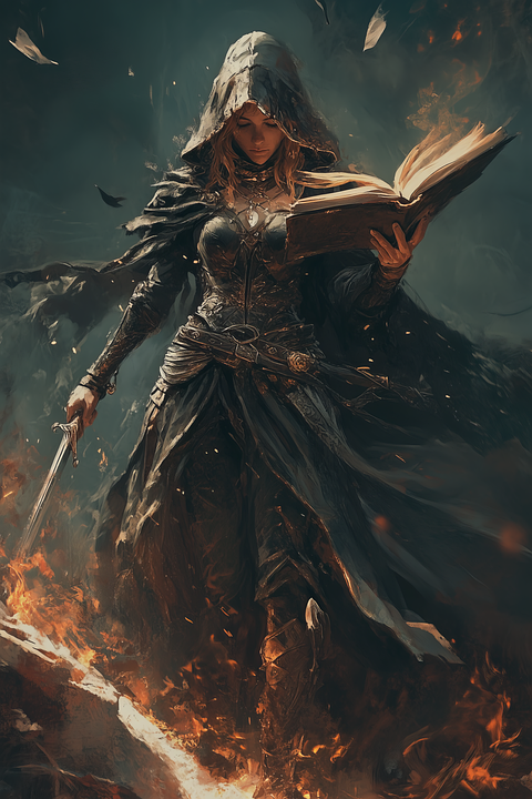 Download Woman, Warrior, Magic. Royalty-Free Stock Illustration Image ...