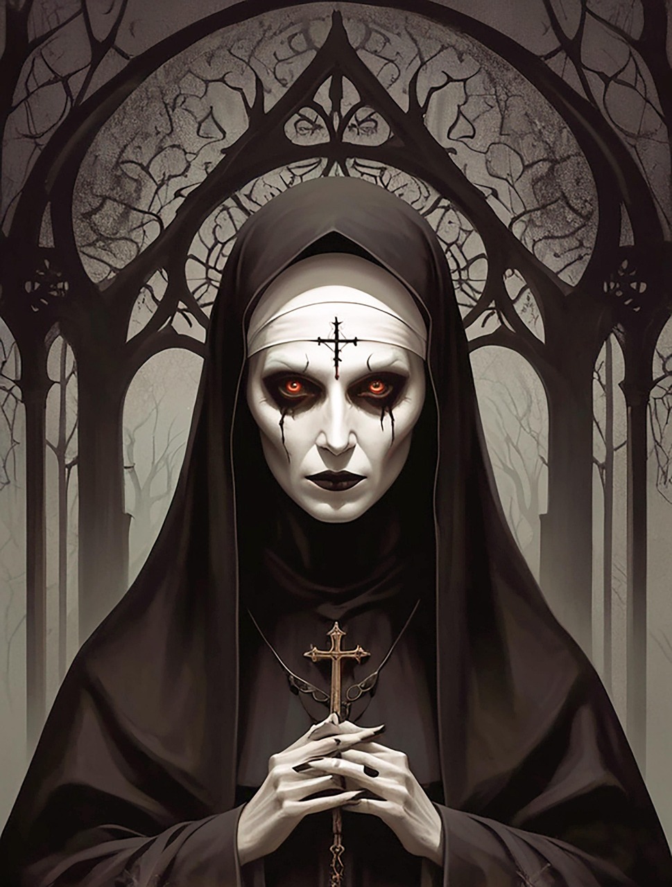 Download Ai Generated, Horror, Nun. Royalty-Free Stock Illustration ...