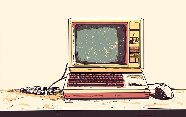 Download Ai Generated, Retro, Computer. Royalty-Free Stock Illustration ...