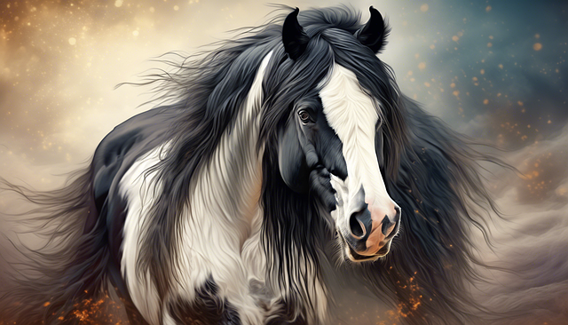 Pony Schwarz Weißes Pferd - Kostenloses Bild auf Pixabay