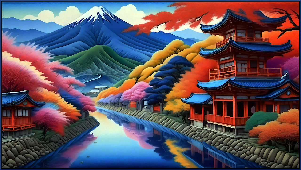 Japani Maisema Vuori - Ilmainen kuva Pixabayssa