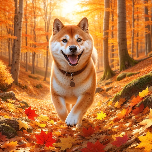 Download Shiba Inu, Dog, Fall. Royalty-Free Stock Illustration Image ...