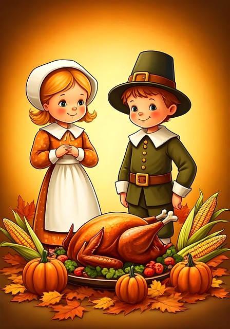 Download Thanksgiving, Pilgrims, Turkey. Royalty-Free Stock ...
