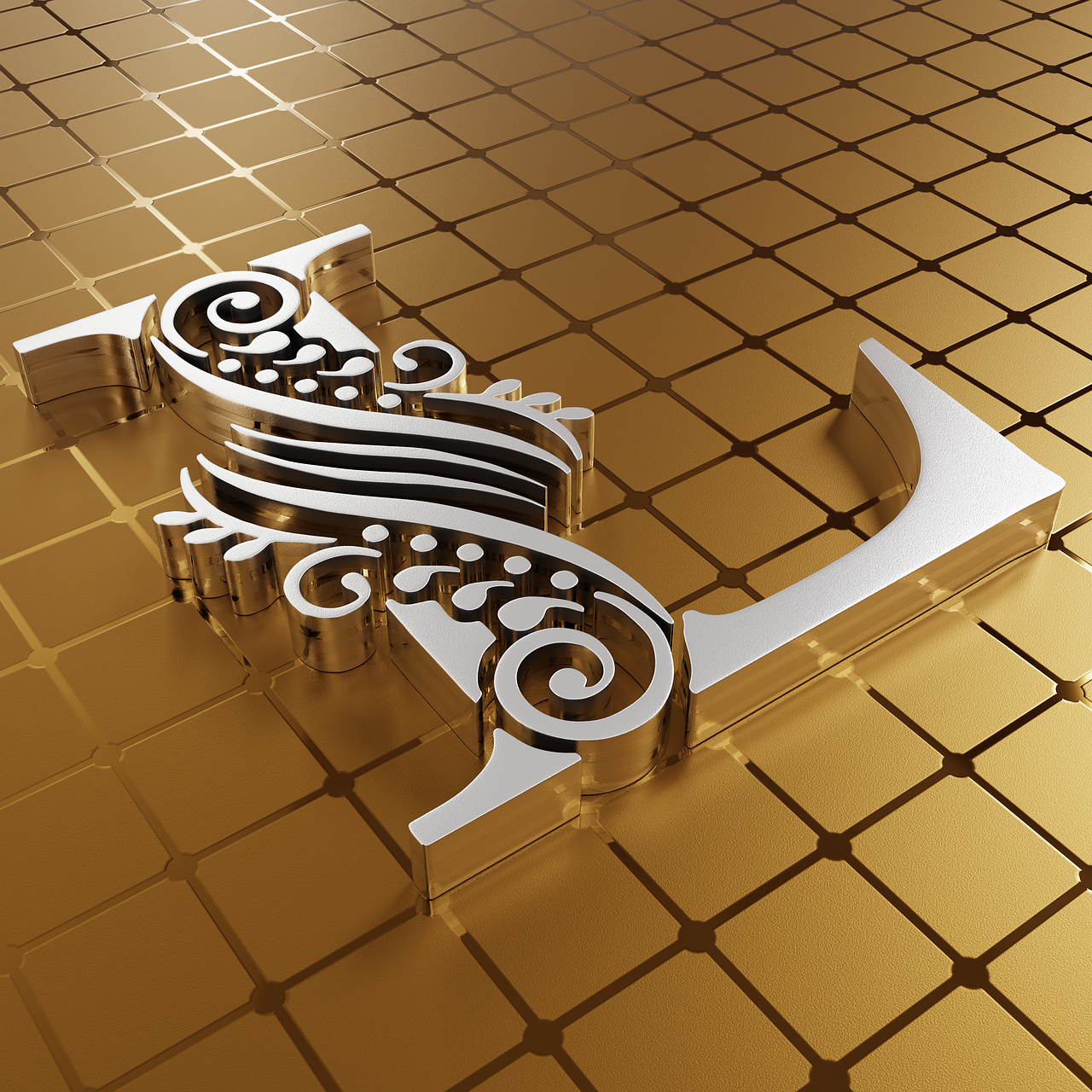 Download Digital, Letter L, Decorative. Royalty-Free Stock Illustration ...