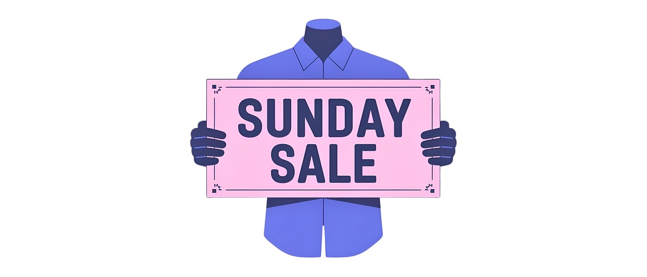 Download Sunday Sale, Design, Banner. Royalty-Free Stock Illustration ...
