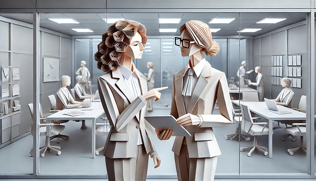 Download Origami Office, Paper Businesspeople, Professional Meeting ...