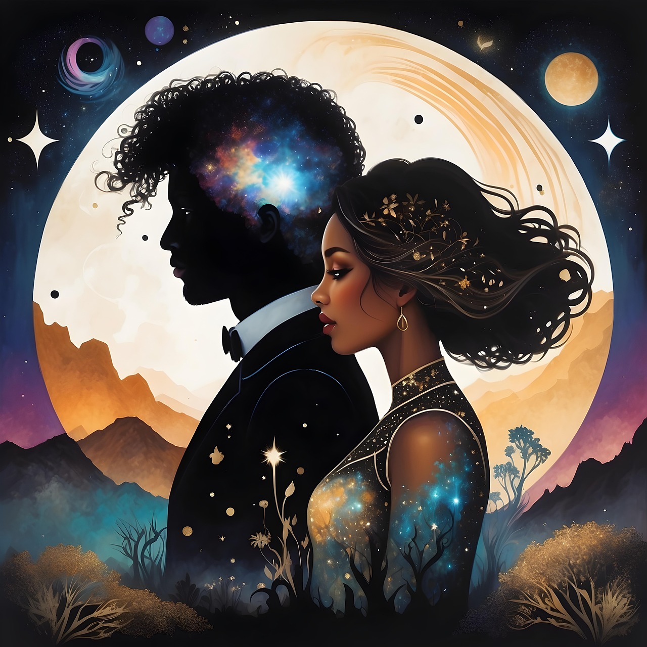 Download Ai Generated, Couple, Fantasy. Royalty-Free Stock Illustration ...