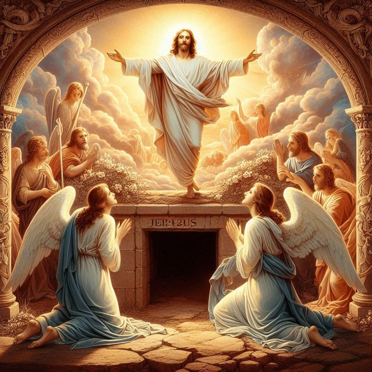 Download Jesus, Easter, Resurrection. Royalty-Free Stock Illustration ...