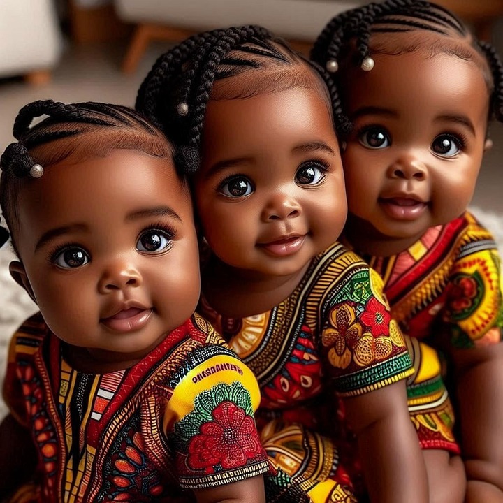 Download Girls, Triplets, African. Royalty-Free Stock Illustration ...
