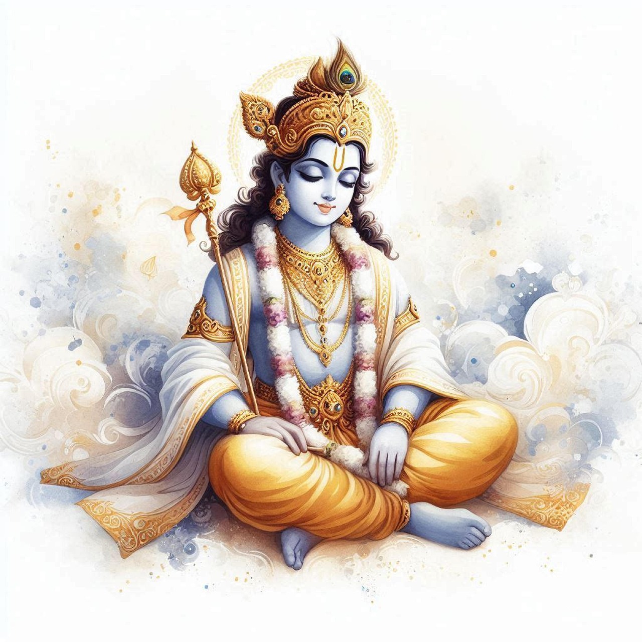 Download God, Krishna, With. Royalty-Free Stock Illustration Image ...