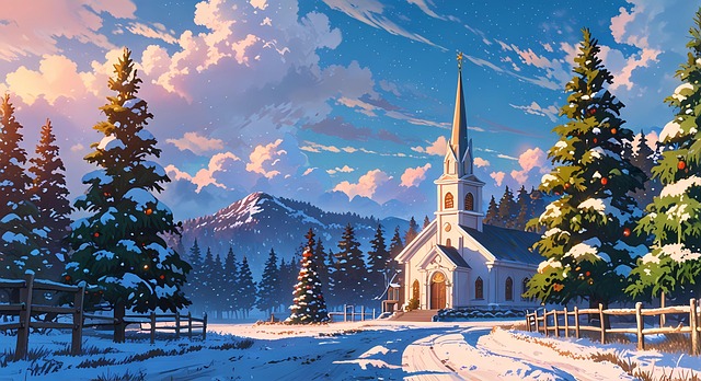 Christmas Night Church Snowy - Free photo on Pixabay