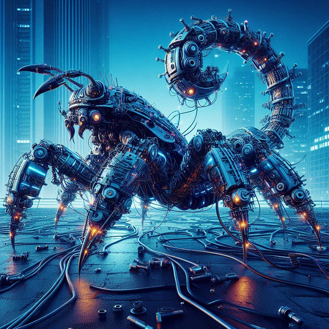 Download Ai Generated, Scorpion, Cyberpunk. Royalty-Free Stock ...