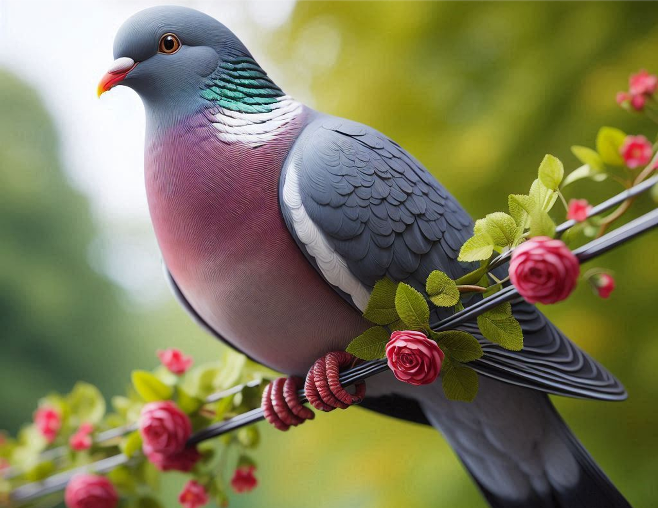 Download Wood Pigeon, Bird, Avian. Royalty-Free Stock Illustration ...