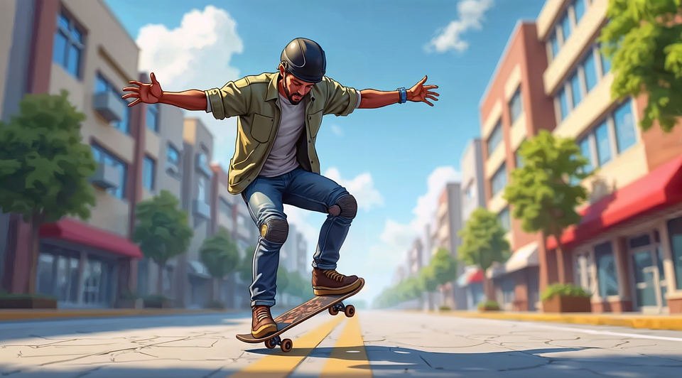 Download Skateboarding, Skateboarder, Street. Royalty-Free Stock ...