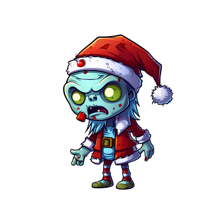 Zombie Jul Julenissen - Gratis bilde på Pixabay