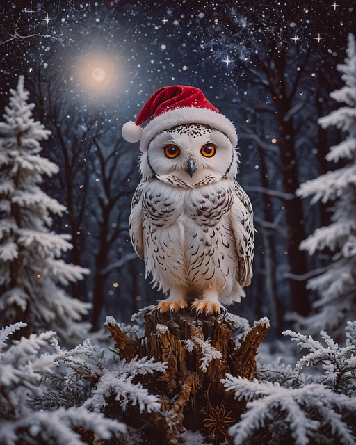 Download Christmas, Owl, Wildlife. Royalty-Free Stock Illustration ...