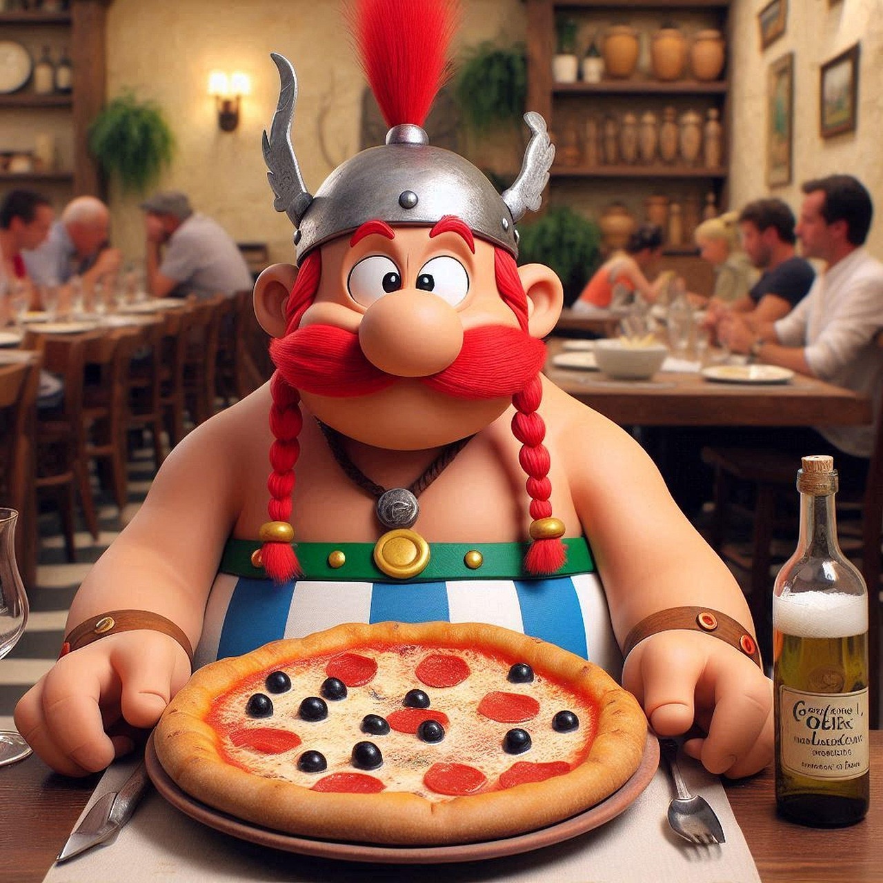 Obelix Asterix พิซซ่า - ภาพฟรีบน Pixabay