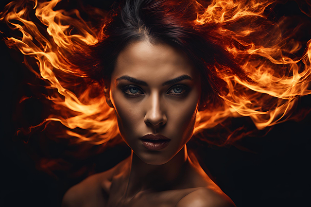 Download Fire Woman, Woman, Fire. Royalty-Free Stock Illustration Image ...