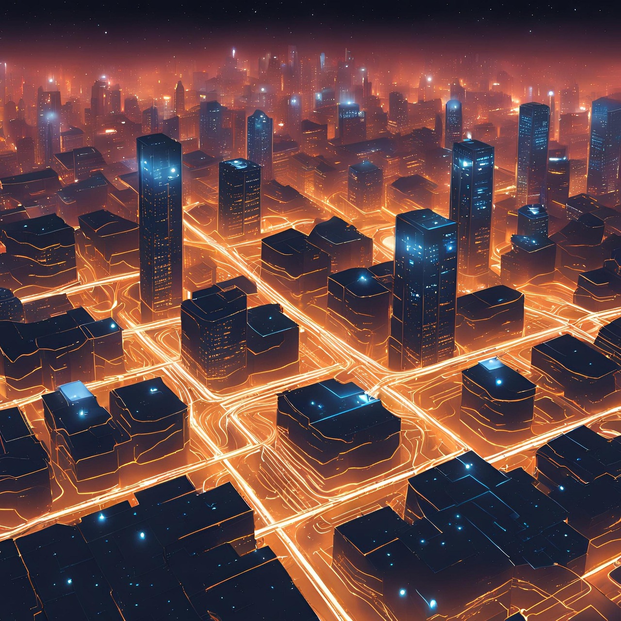 Blockchain City Buildings - Free photo on Pixabay