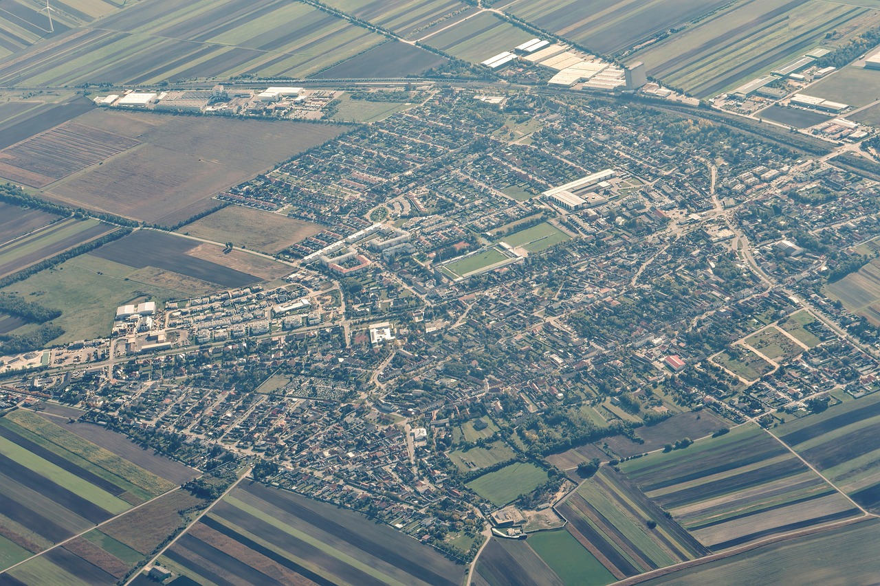 Aerial View City Lands - Free photo on Pixabay