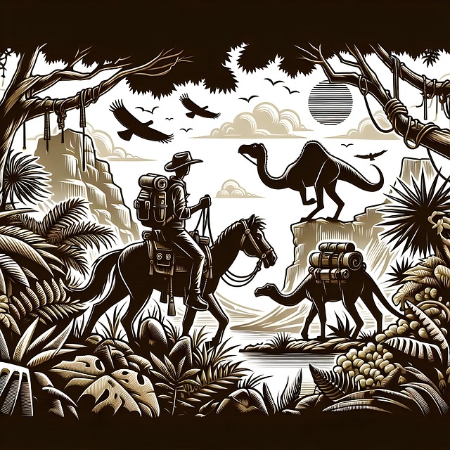 Download Adventure, Travel, Hiking. Royalty-Free Stock Illustration ...