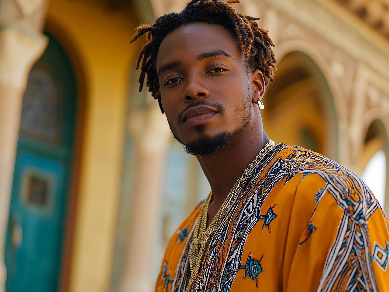Download Ai Generated, African Man, Traditional Attire. Royalty-Free ...