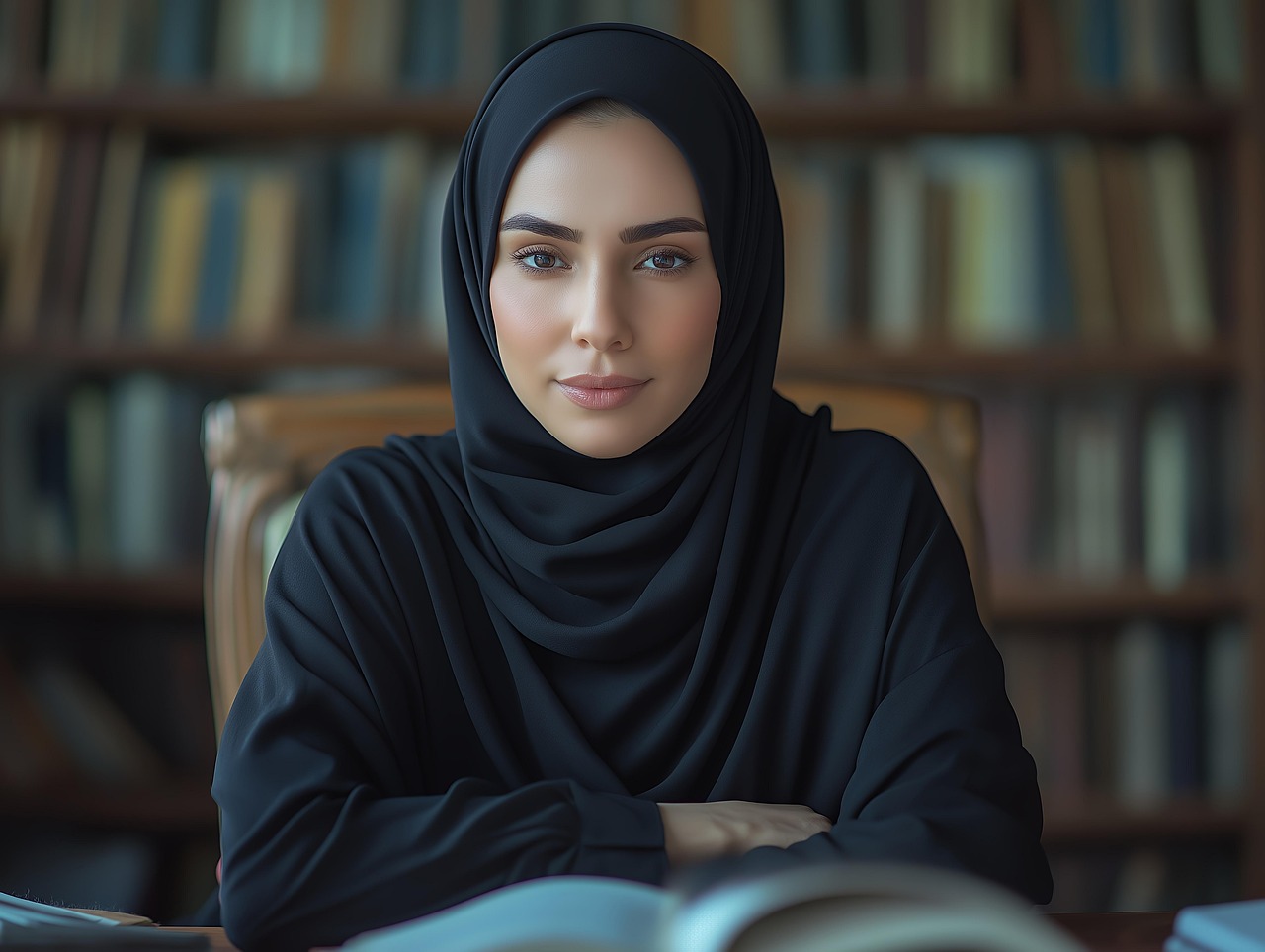 Download Ai Generated, Middle Eastern Woman, Hijab. Royalty-Free Stock ...
